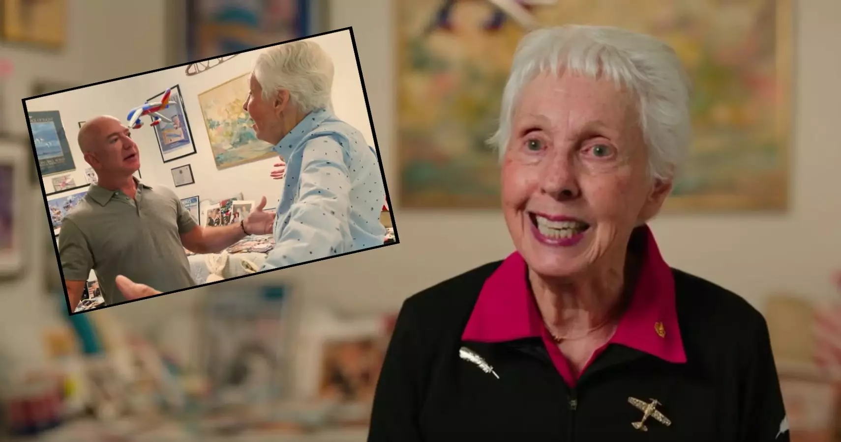نجات یافتن فضانورد زن 82 ساله در پرواز فضایی جف بزوس 10411_0