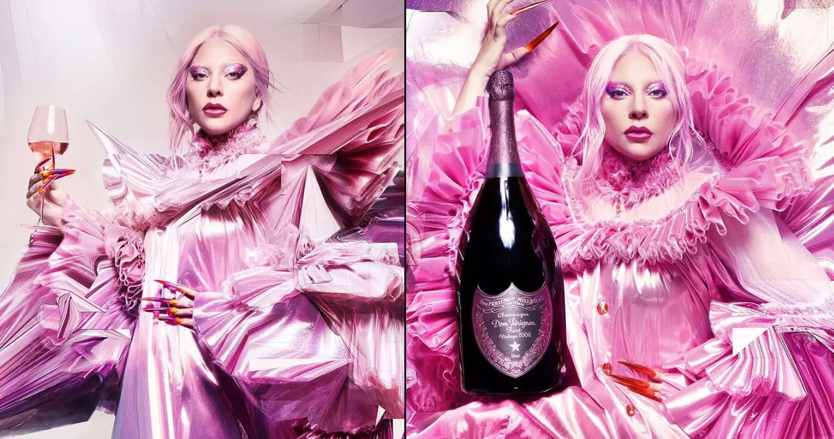 Gipirmahan ni Lady Gaga ang 2 ka tuig nga deal uban ni Dom Pérignon, 'The Queendom'
