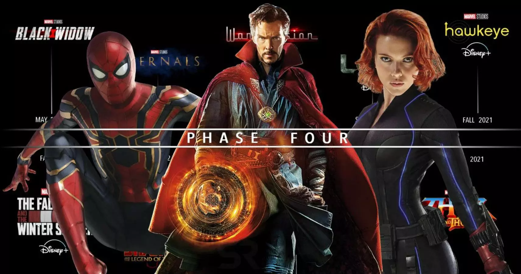 Marvel เผยตารางการวางจำหน่ายใหม่สำหรับ MCU Phase Four 13208_0