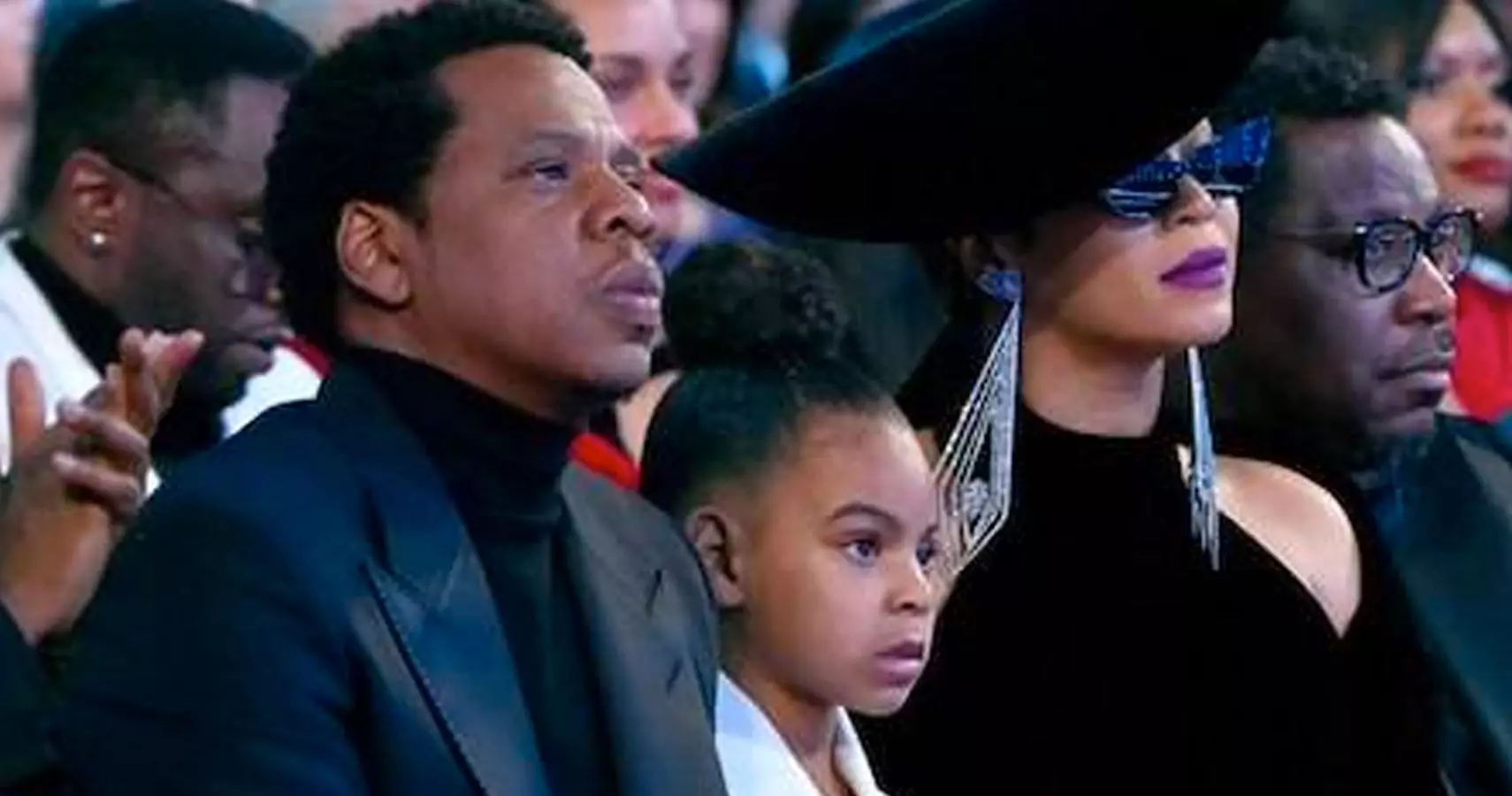 Kalli: Blue Ivy Ya Fadawa Jay-Z Da Beyonce Su Daina Tafi A Grammys 14801_0