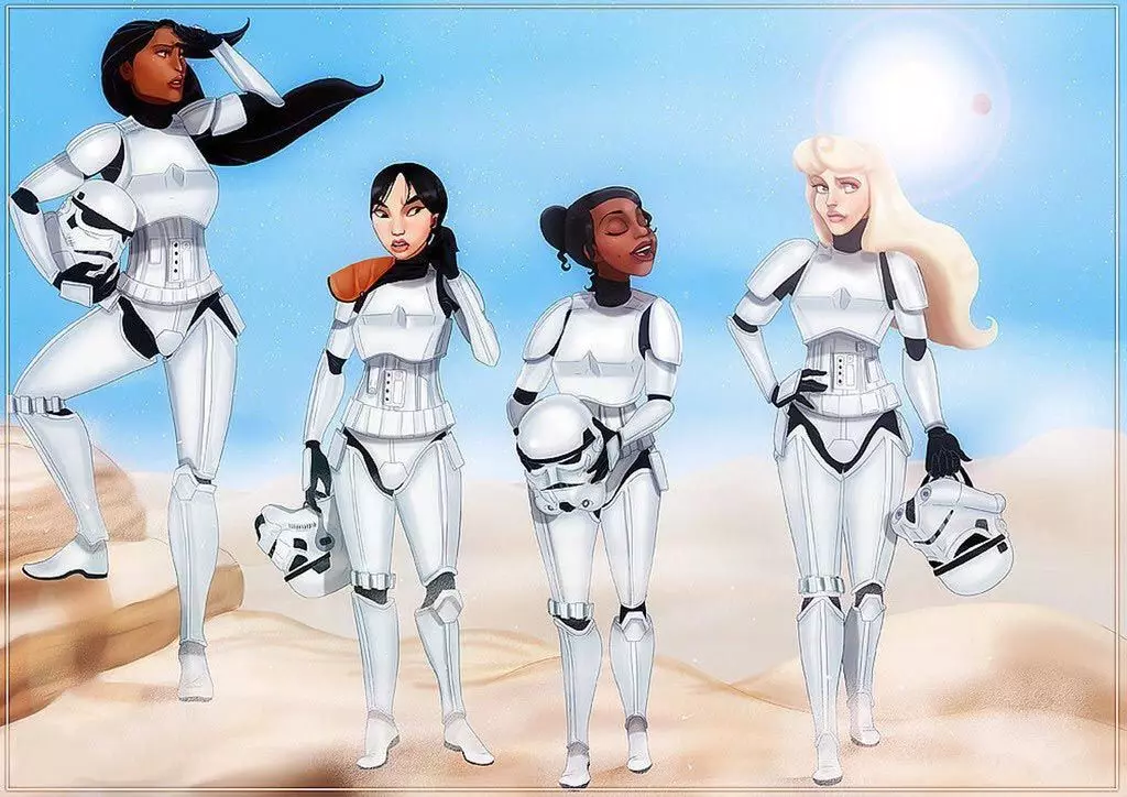 16 דמויות דיסני שצוירו מחדש כאילו היו במלחמת הכוכבים 21506_4