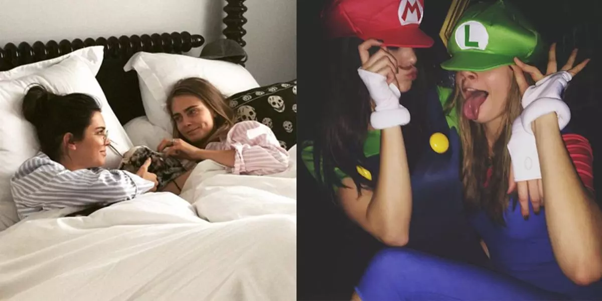 15 fotos molt properes de Kendall Jenner i Cara Delevingne 32117_0