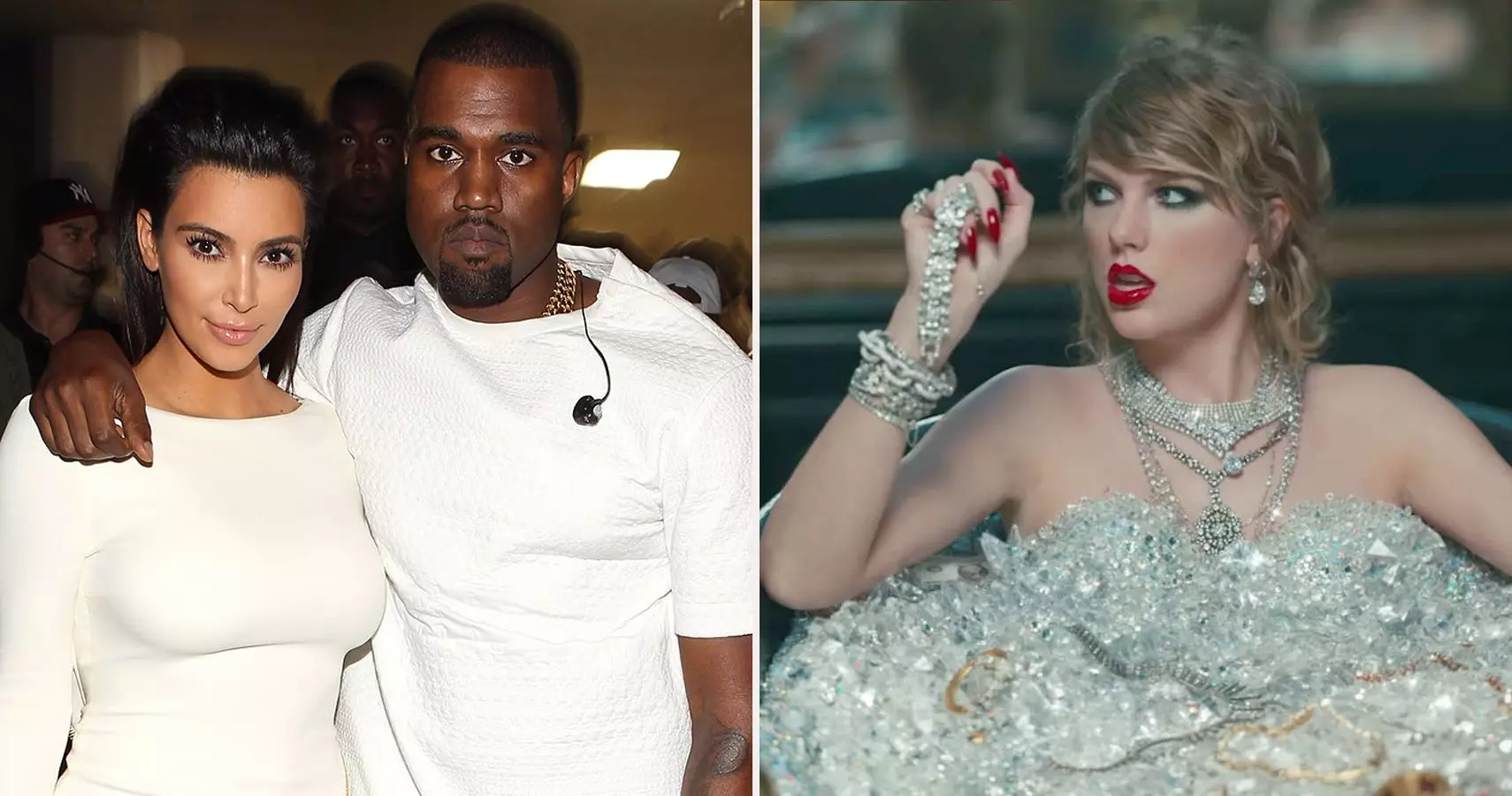 Kim Kardashian och Kanye West tycker att Taylor Swifts Diss-spår är patetisk 33778_0